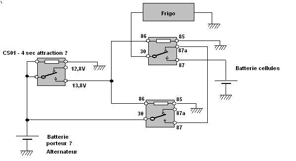 Relais inverseur 12V